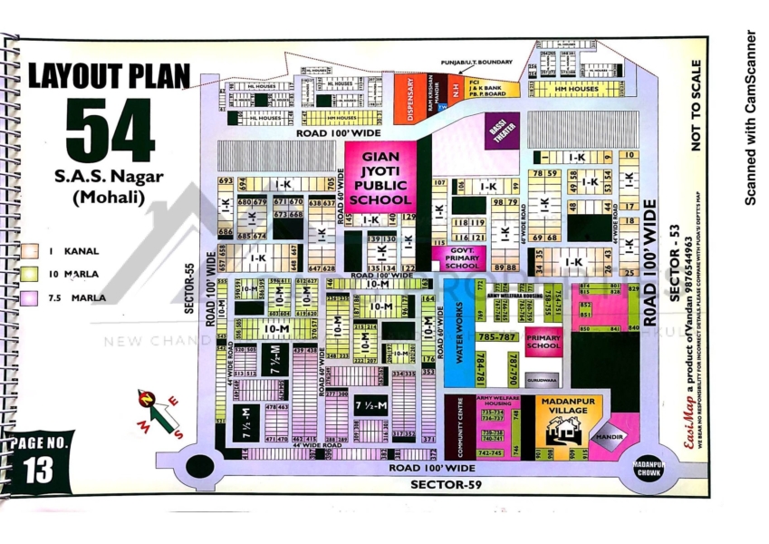 Mohali Map – Garg Properties