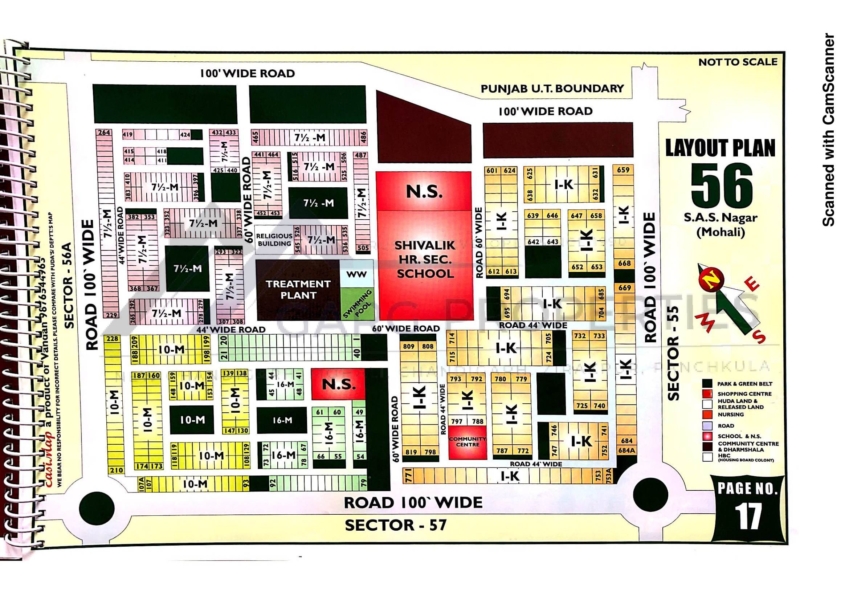 Mohali Map – Garg Properties