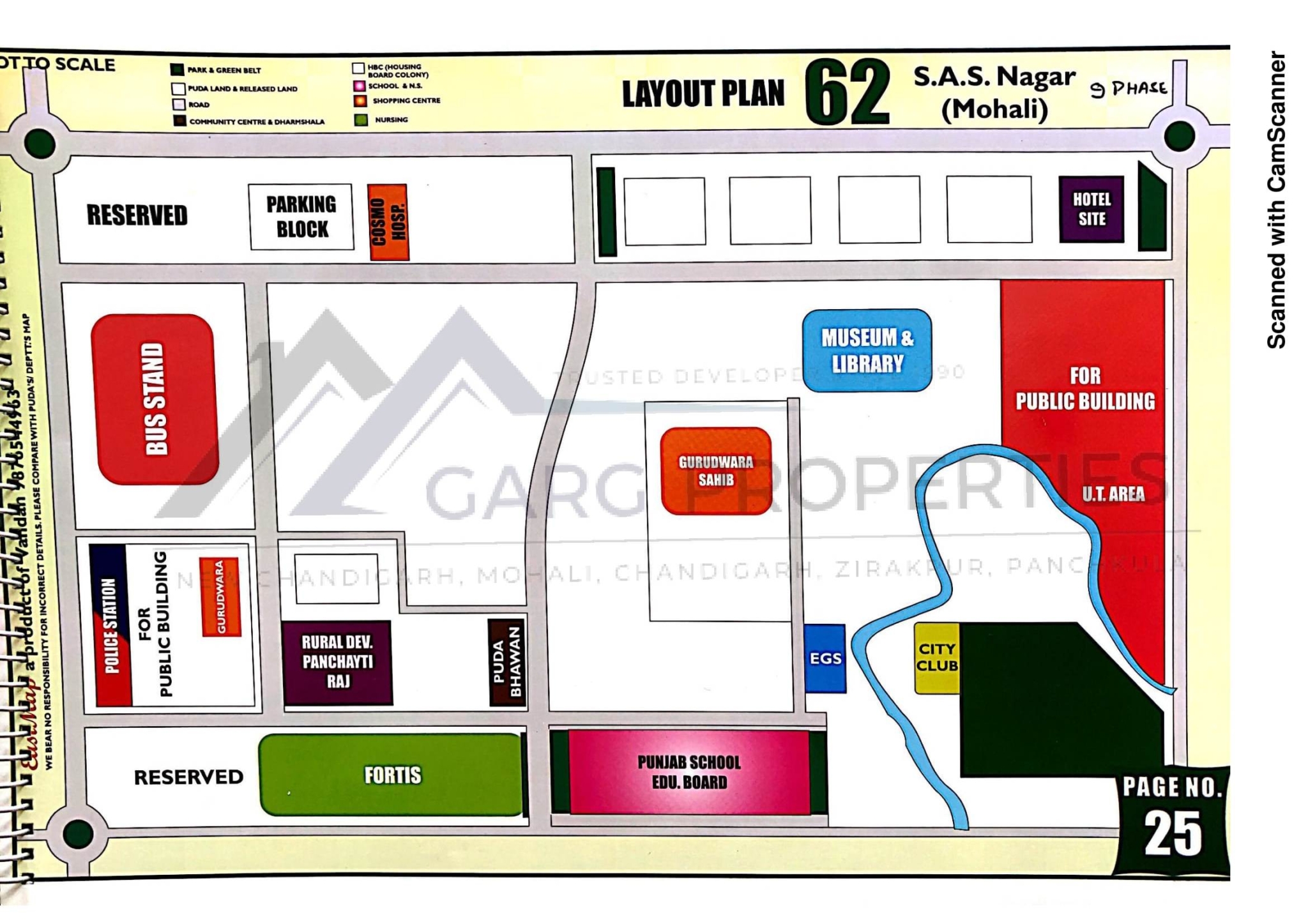 Mohali Map – Garg Properties